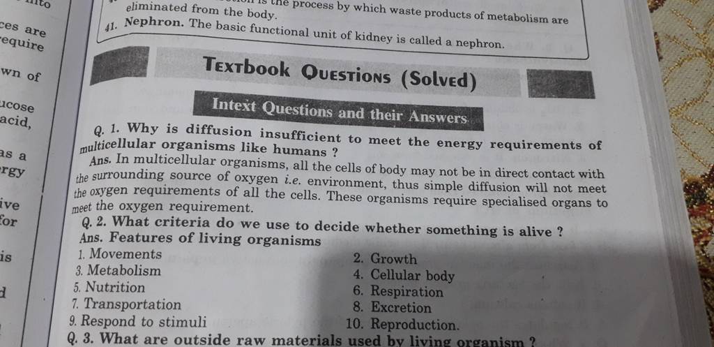Textbook Questions (Solved) Intext Questions and their Answers. Q. 1. Why..