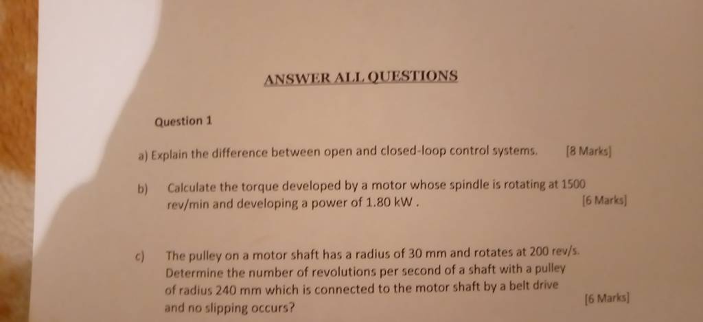 ANSWER AII, QUESTIONSQuestion 1a) Explain the difference between open a..