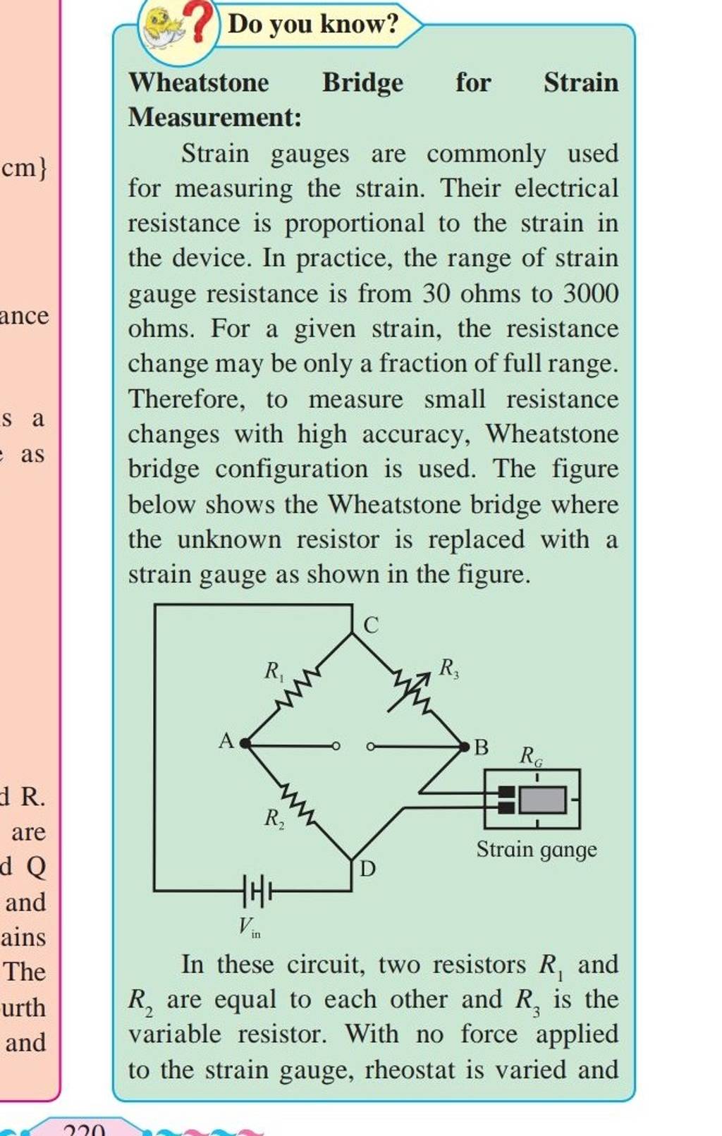 Wheatstone Bridge Strain Gauge