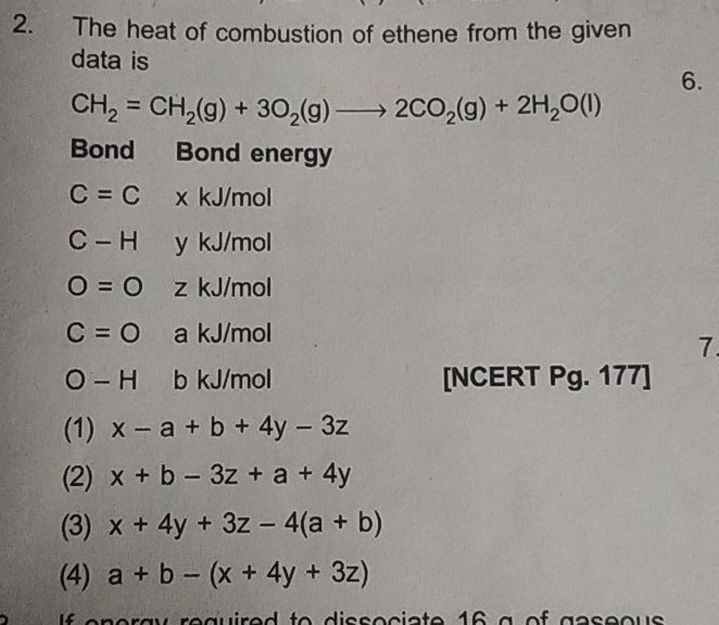 Heat Of Combustion Graph