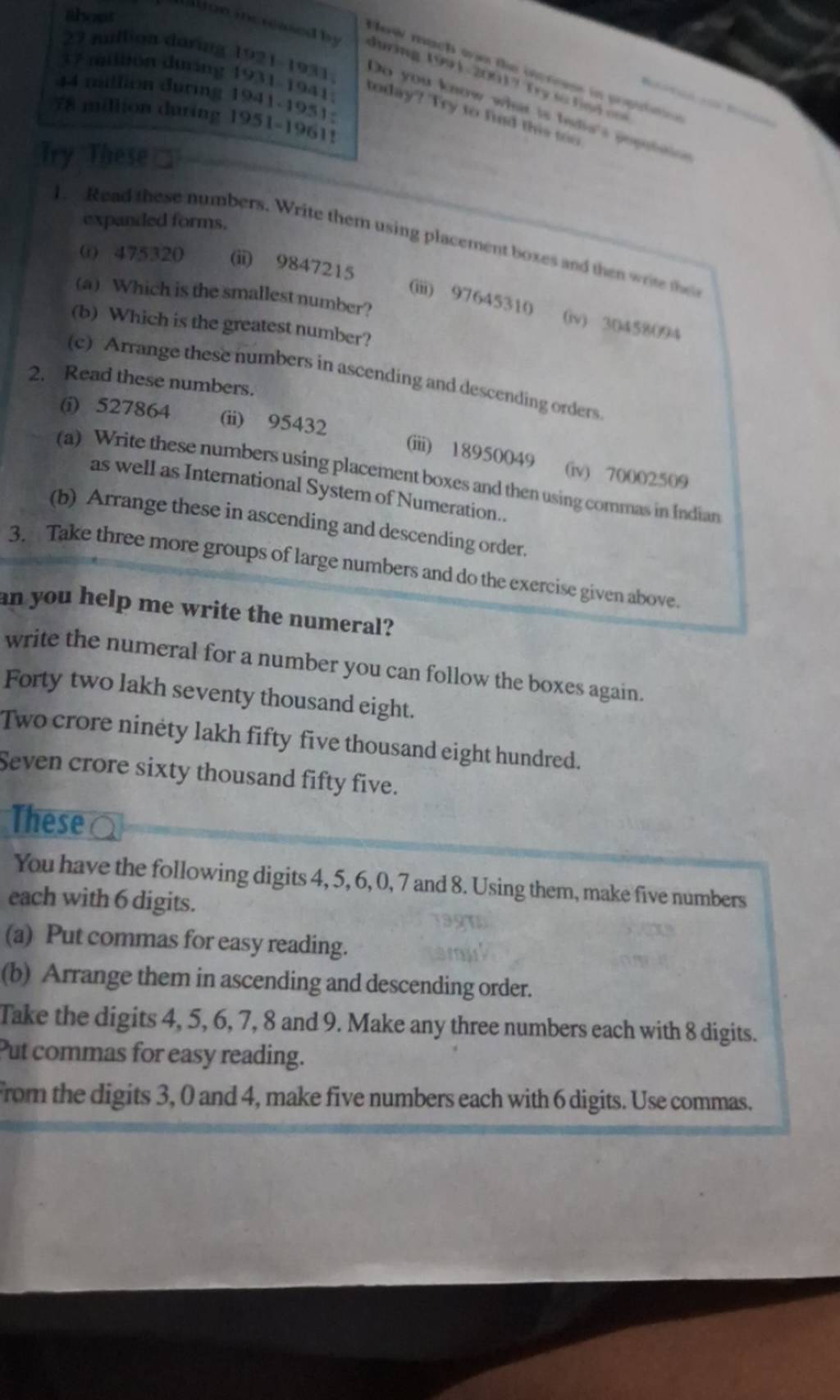 Which Is The Smallest Number b Which Is The Greatest Number Filo
