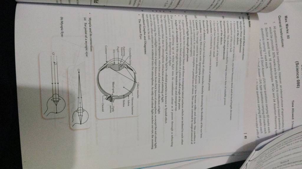 (Science 086)Max. Marks: 80General Instructions:Time Allowed: 3 ho1.