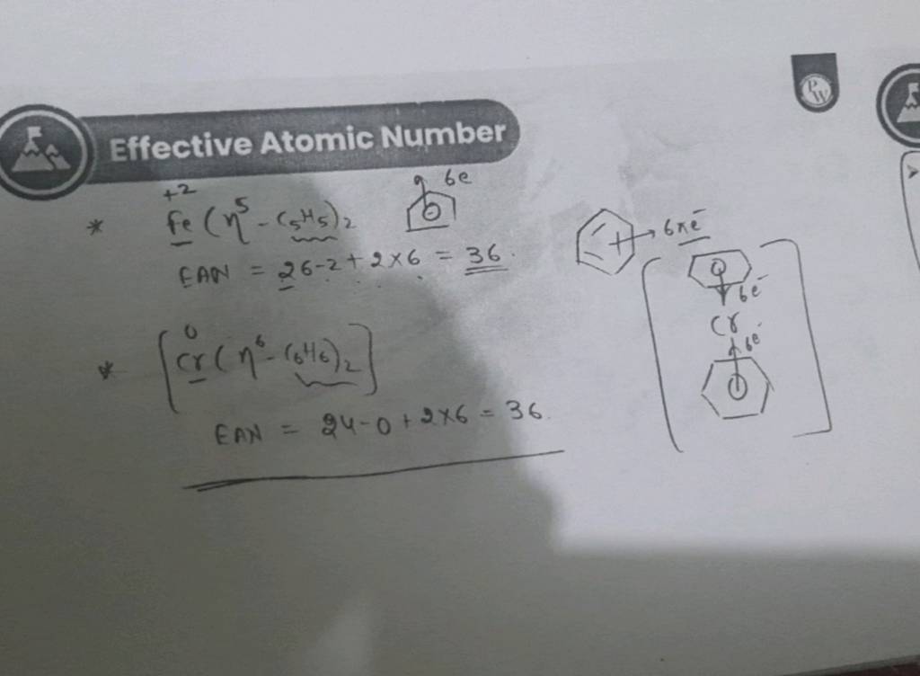 Effective Atomic Number\[\begin{array}{l}\text { * } \quad \mathrm{fe}..