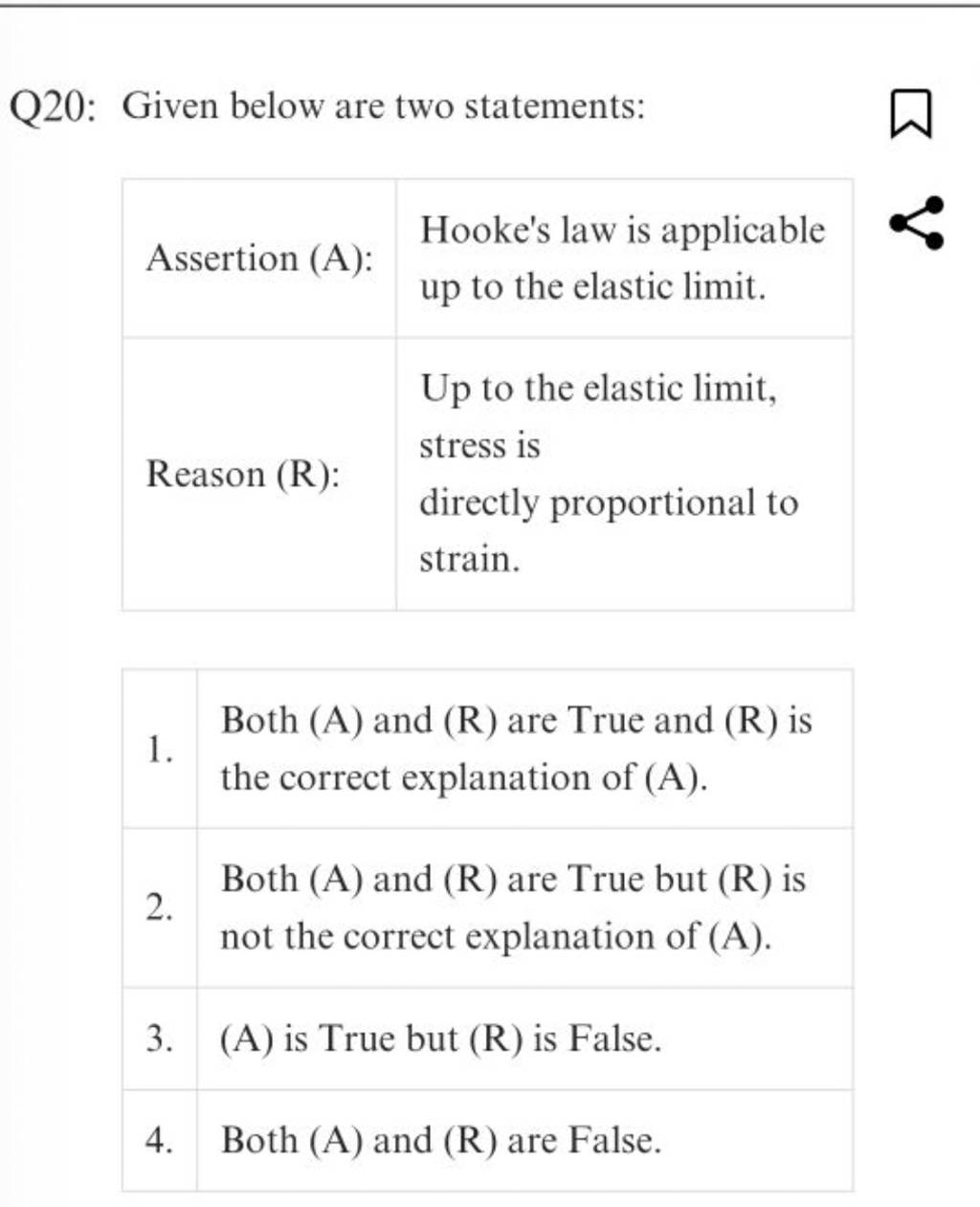 Q20: Given below are two statements:Assertion (A):\begin{tabular}{l} Ho..