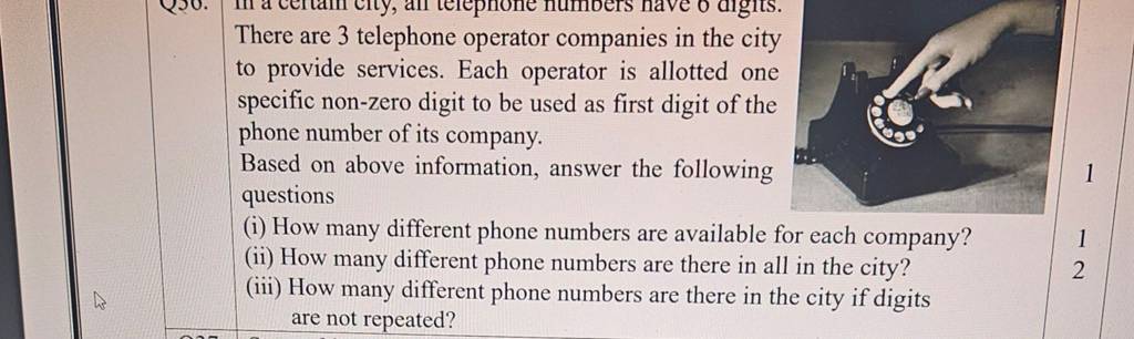 There are 3 telephone operator companies in the city to provide services...