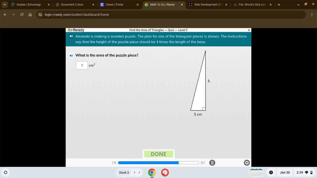Grades I SchoologyDocument 2.docxClever | PortalMath To Do, IfeadyWeb..