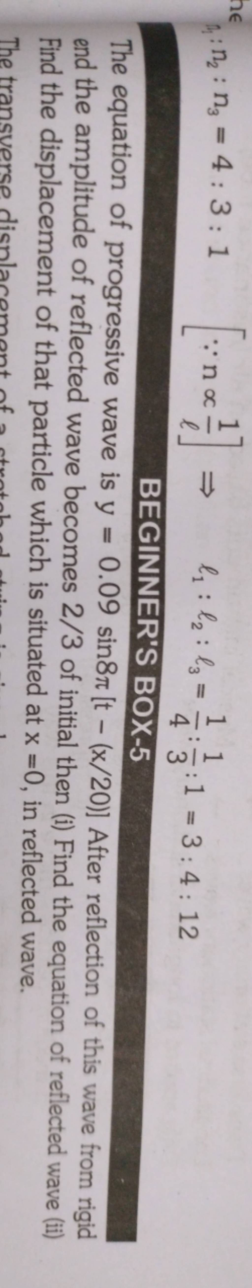 n_{2}: n_{3}=4: 3: 1 \quad\left[\because \mathrm{n} \propto \frac{1}..