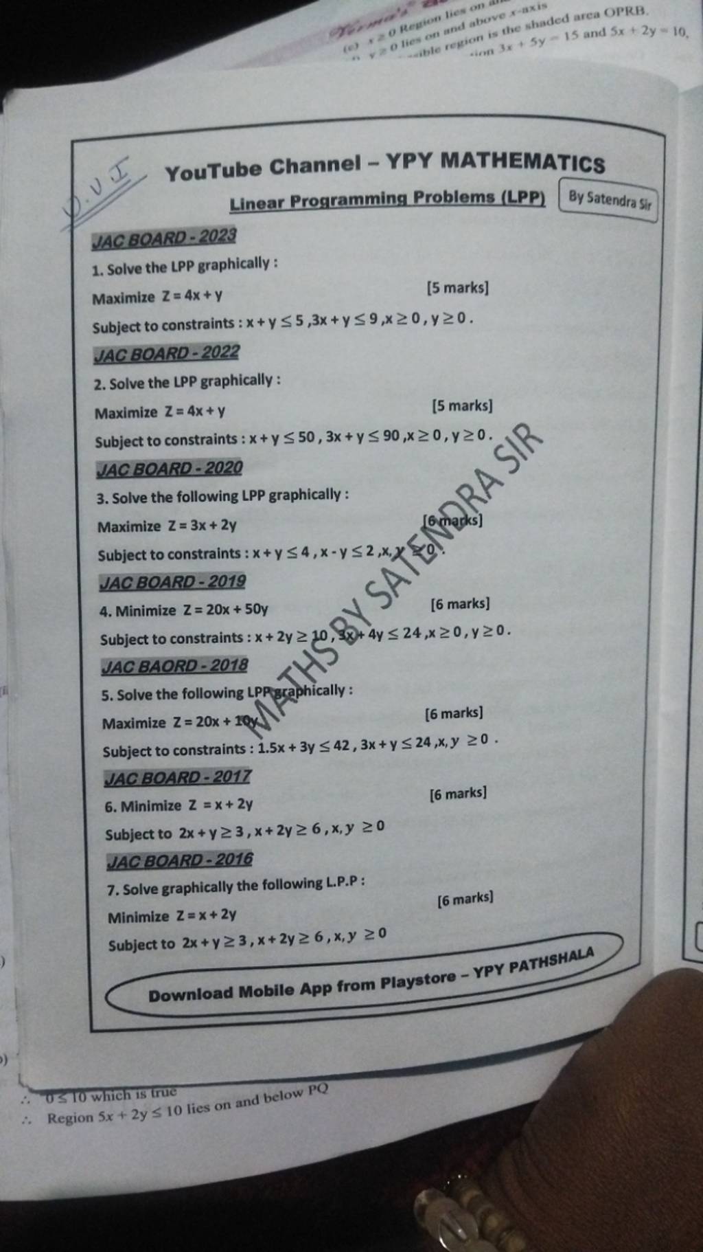 tien lies an abve x-axisd area OPRBgivion is the shach 3x+5y and 5x+2y=..