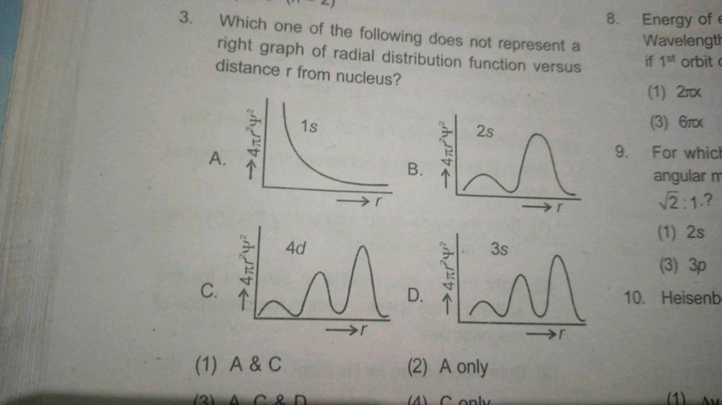 Which one of the following does not represent a right graph of radial dis..