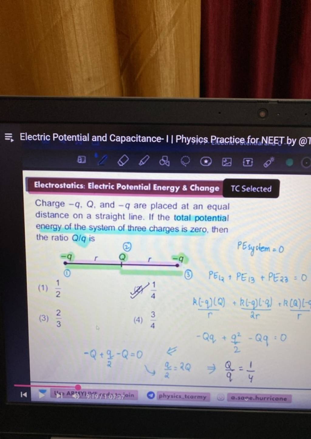 Electric Potential and Capacitance- I | Physics. Practice for NEET by @1