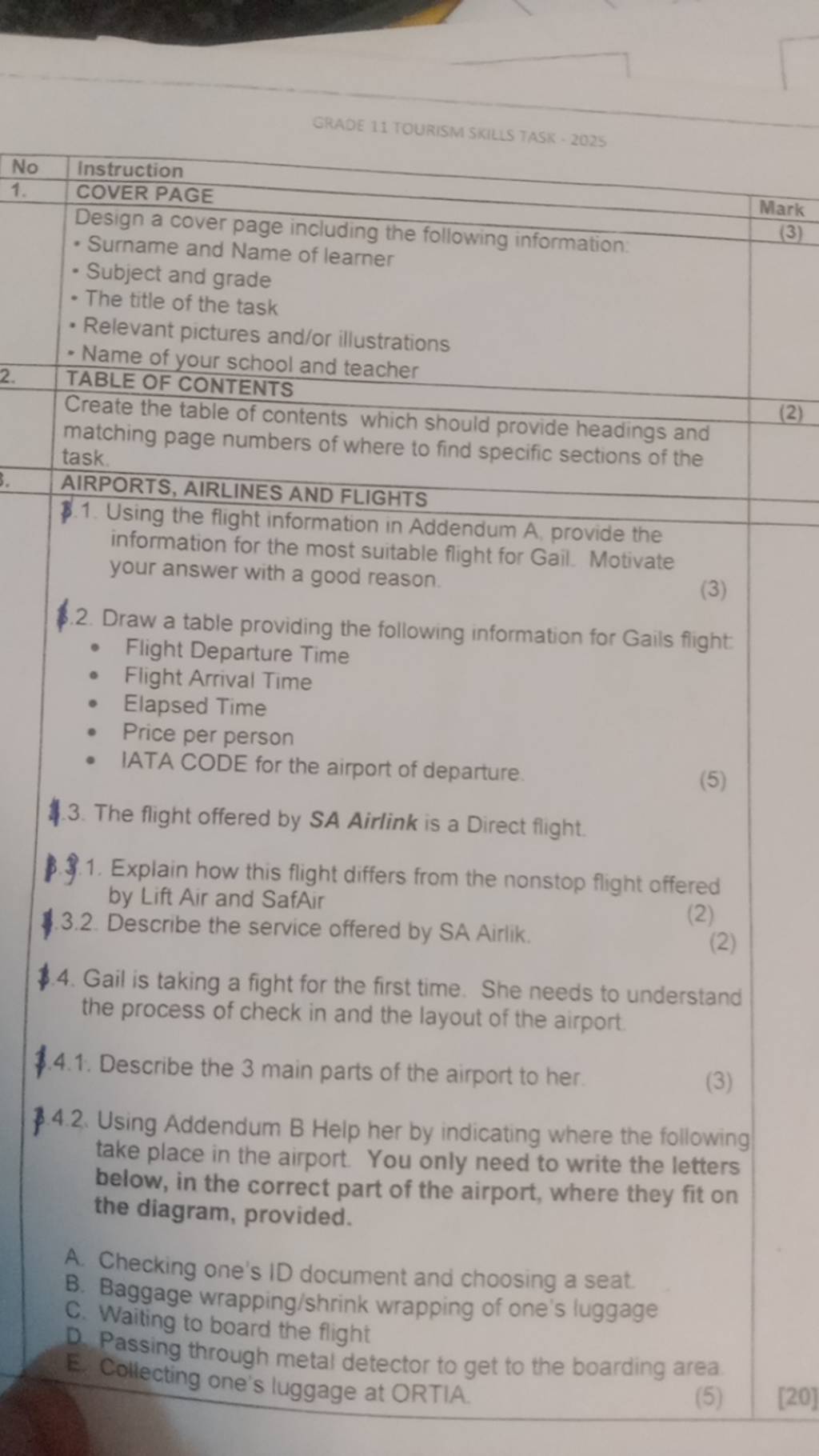 GRADE 11 TOURISM SKILLS TASK - 2025 NoInstruction1.COVER PAGEDesign a cov..