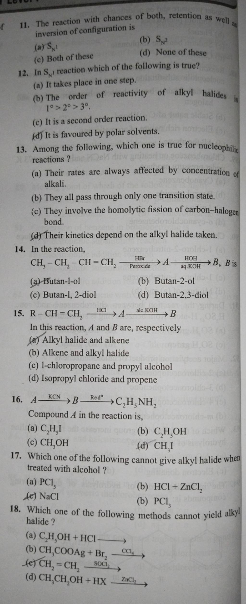 In the reaction, \[ \mathrm{CH}_{3}-\mathrm{CH}_{2}-\mathrm{CH}=\mathrm{C..