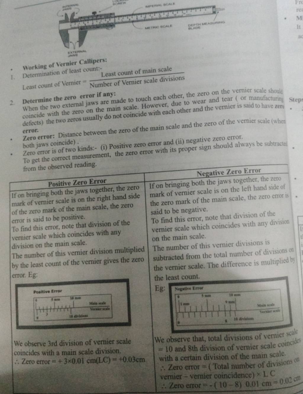 INTERNAL JAWS SCREW IMPERIAL SCALE Fro rea METRIC SCALE DEPTH MEASURING B..