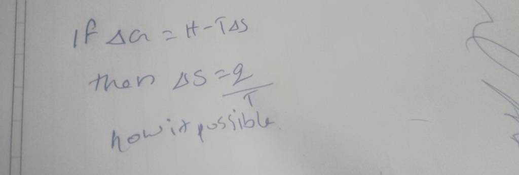 If sa = H-TAS then 45=2 T how it possible. | Filo