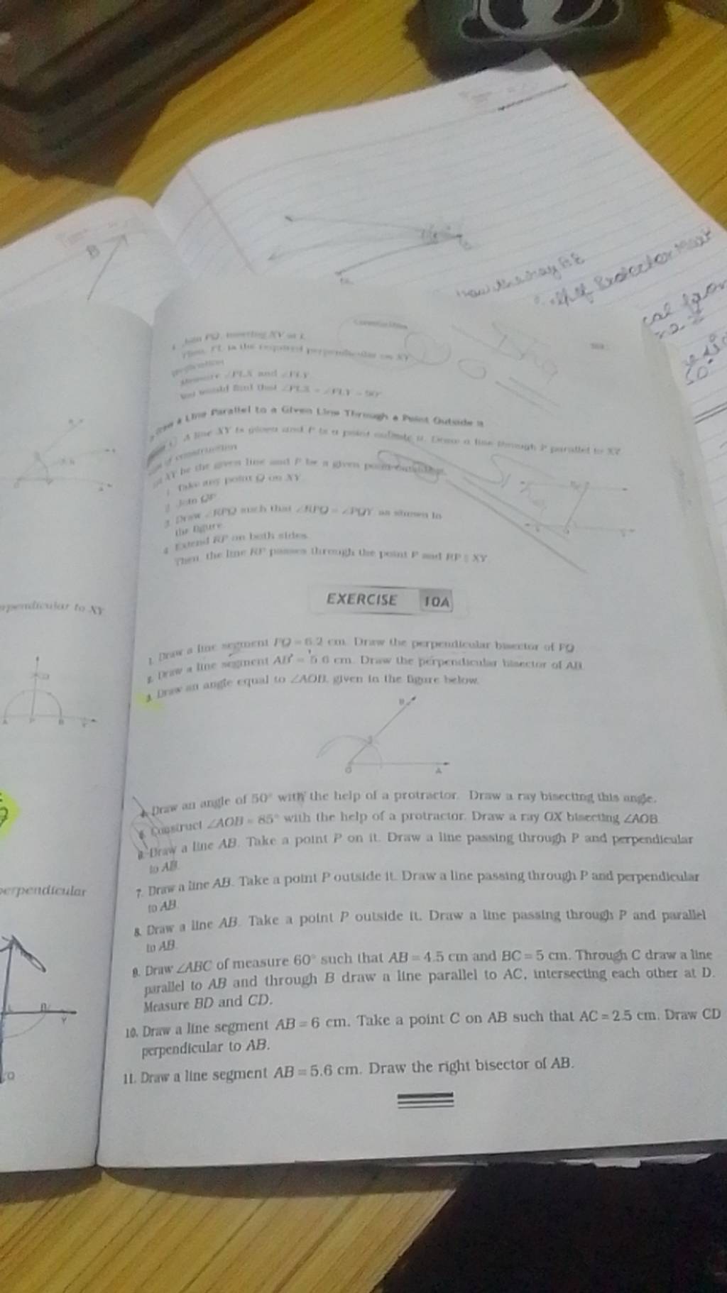 rt is the roped per PLX and FLY PLS-FLY-9 Line Parallel to a Given Line T..