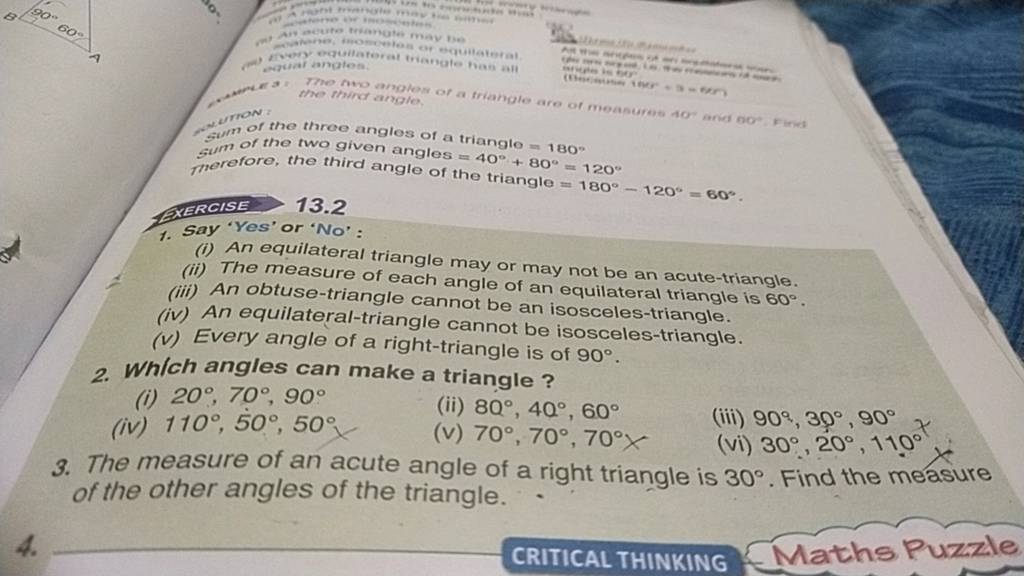 90 UITION Ant triangle may te ster An acute triangle may be calene, isosc..