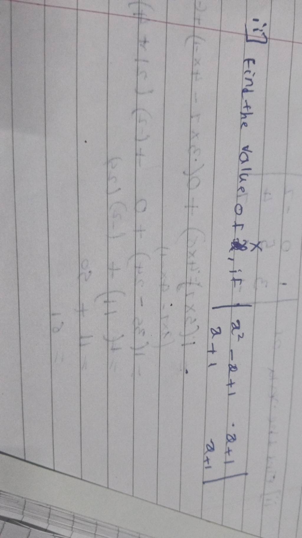 20 1(32-34) +0 (5) (1+++ L ii] Find the value of, if 1+2 1+88-22 2+1..
